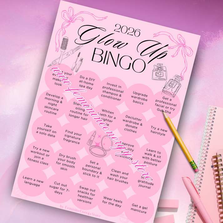 2026 Glow-Up Bingo – Feminine Energy
