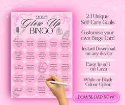 2025 Glow-Up Bingo – Feminine Energy